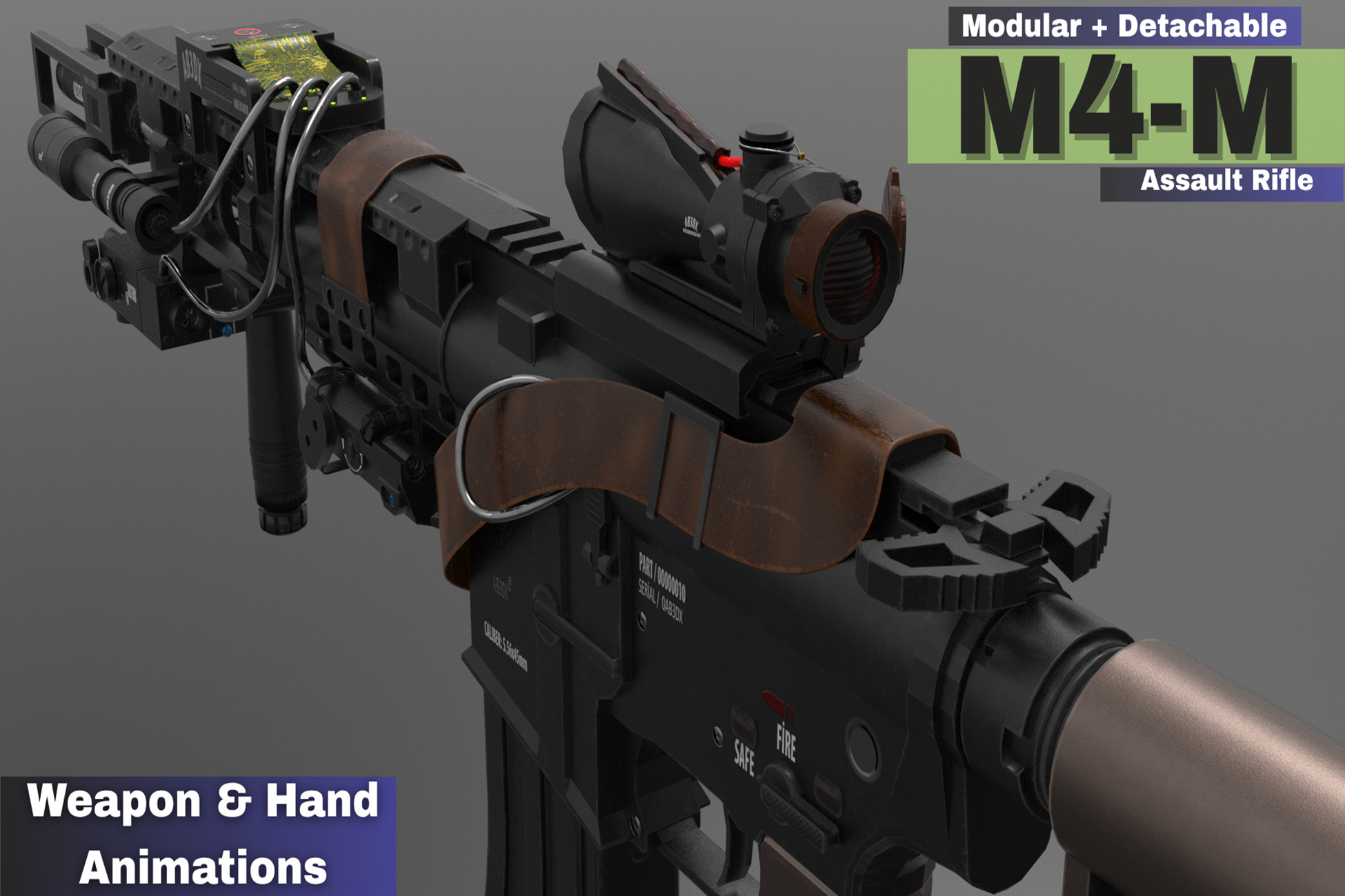m4 military Weapon (Fps - Tps) | 3D Guns | Unity Asset Store