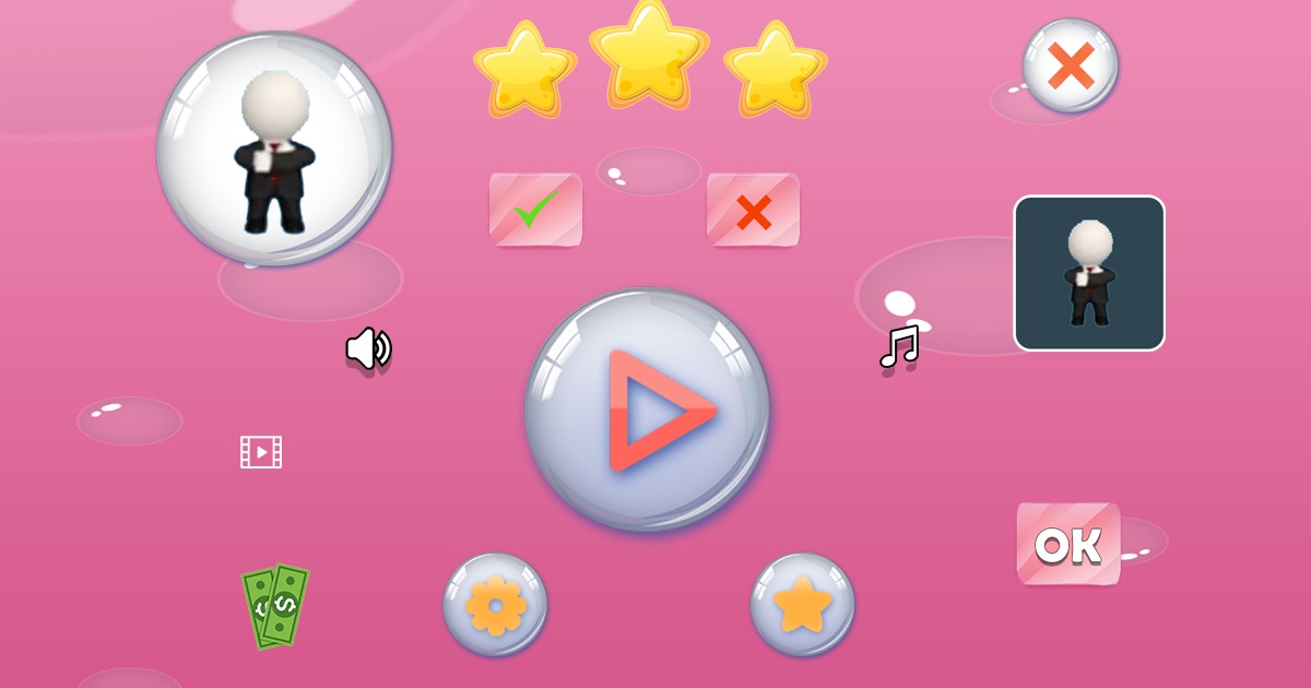 Hyper Casual Mobile Game UI | 2D Icons | Unity Asset Store