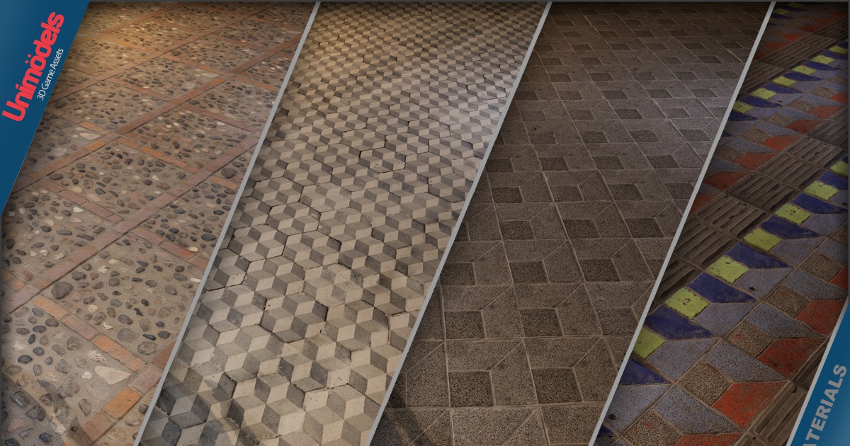 Exterior and interior floor Tiles Vol. 2 | 2D Textures & Materials ...