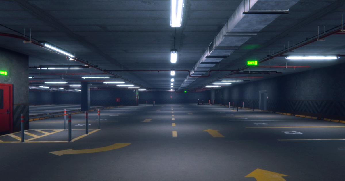 HQ Parking Kit | 3D Industrial | Unity Asset Store