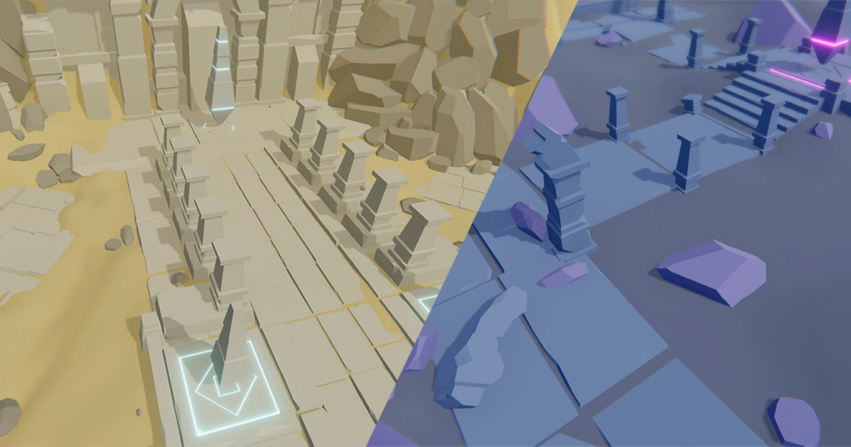 LowPoly Ruins Pack | 3D Landscapes | Unity Asset Store