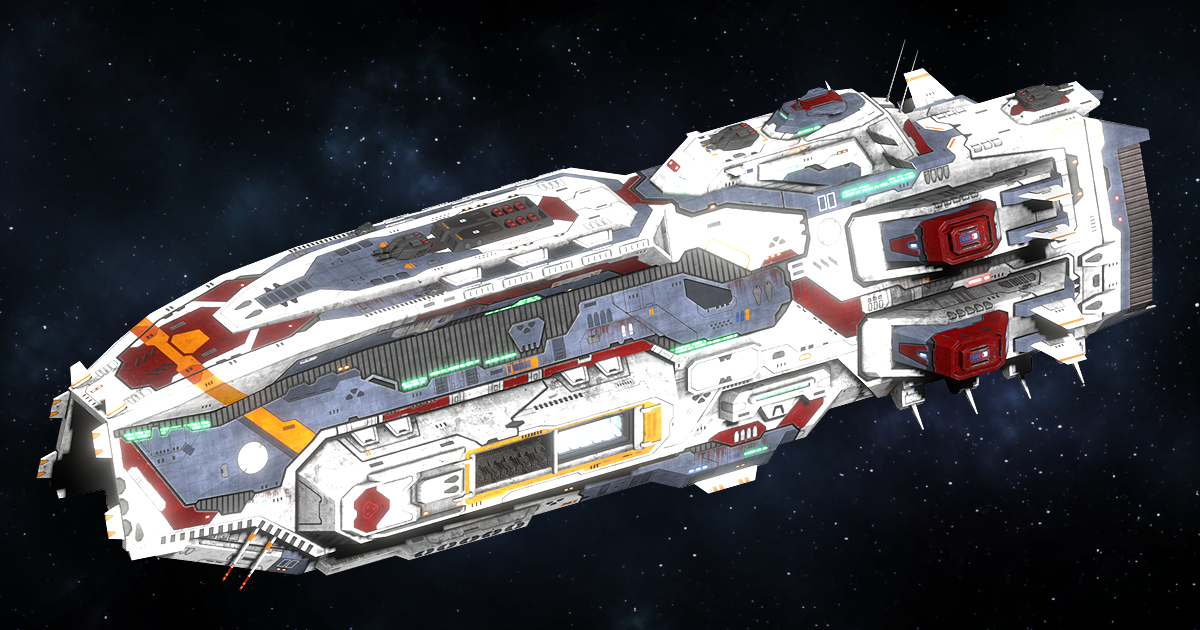 Spaceship Hammerfist Battleship | 3D Space | Unity Asset Store