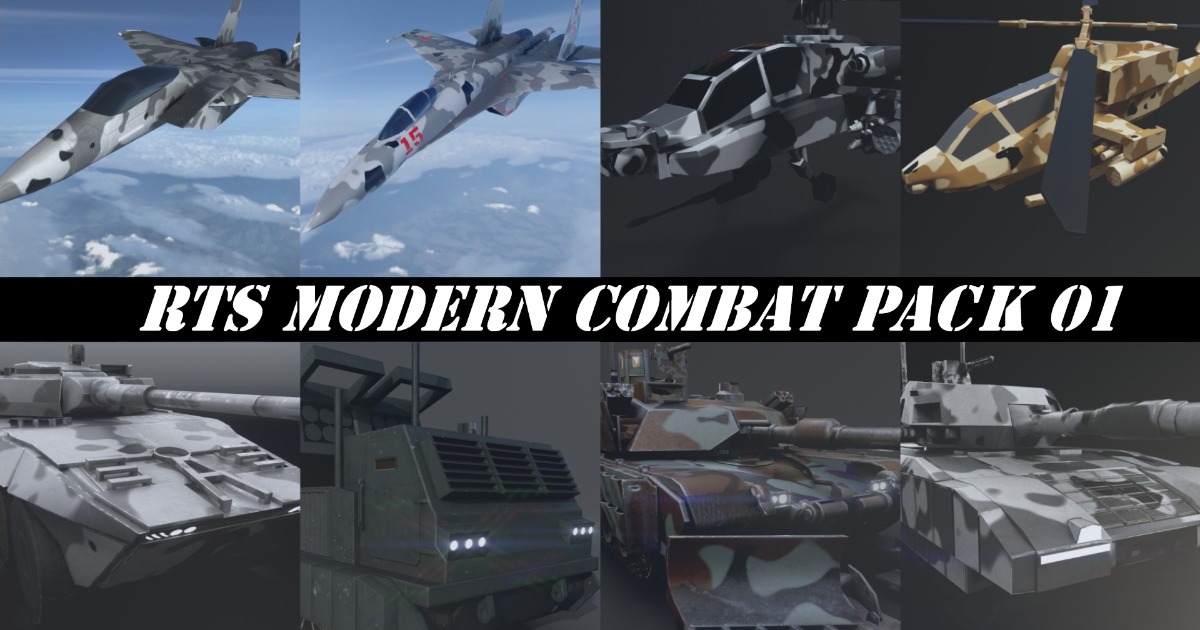 RTS: Modern Combat Vehicle Pack 01 | 3D Vehicles | Unity Asset Store