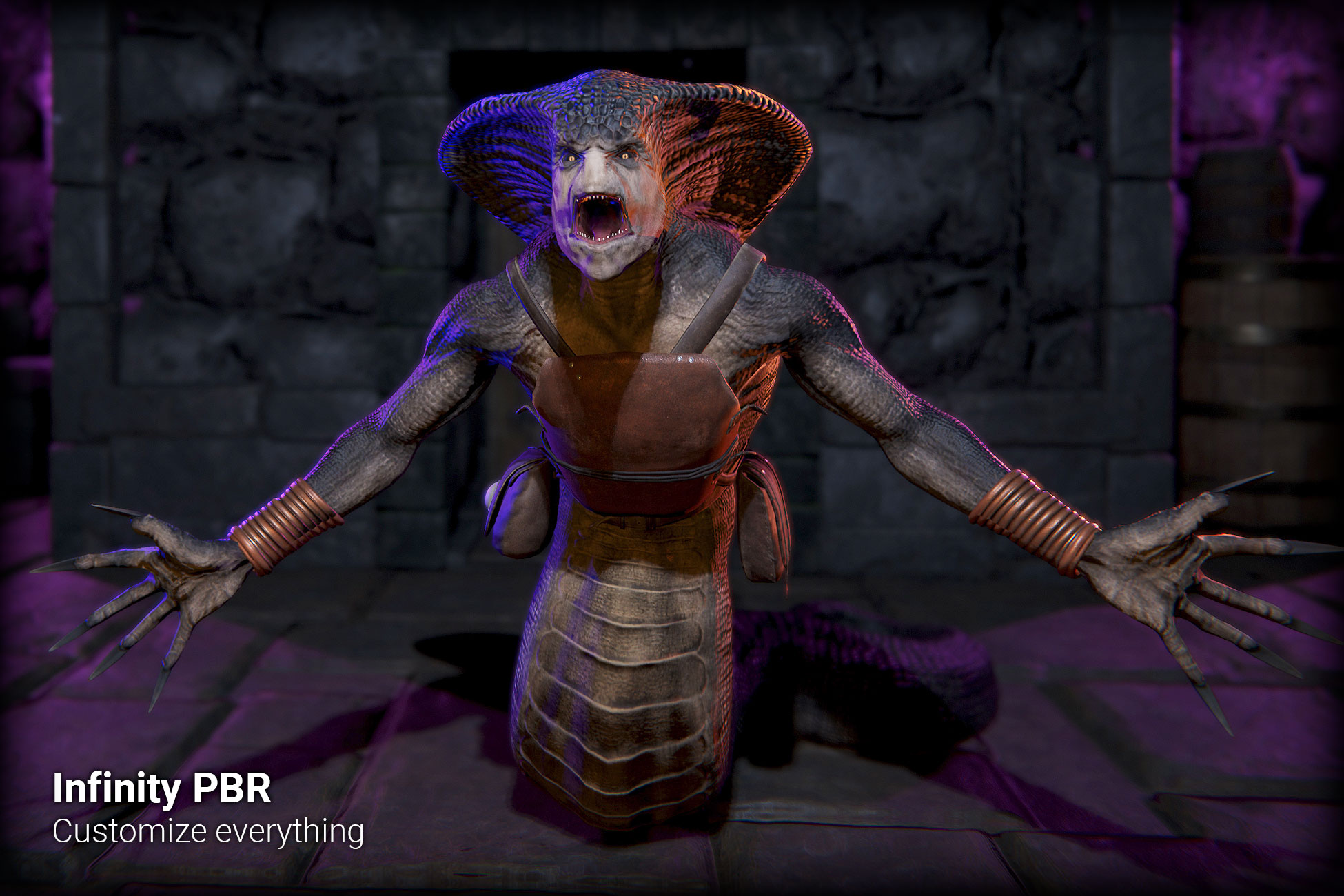 Serpent Warrior - Snake RPG Character Pack - Fantasy RPG | 3D 생물 ...