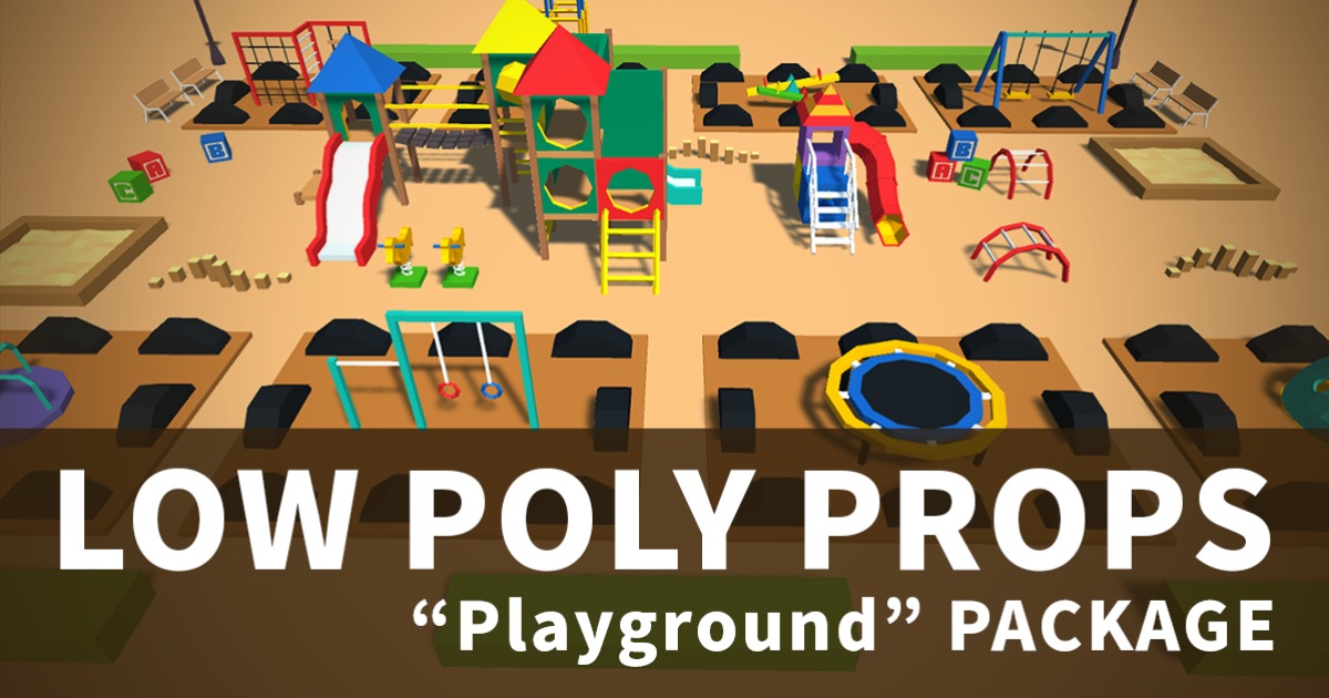 3D Playground Lowpoly Models | 3D 소품 | Unity Asset Store