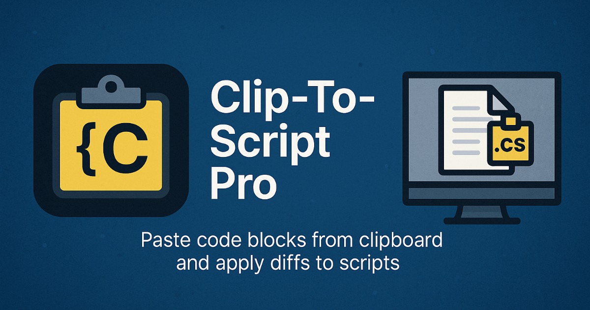 Clip-To-Script Pro | Utilities Tools | Unity Asset Store