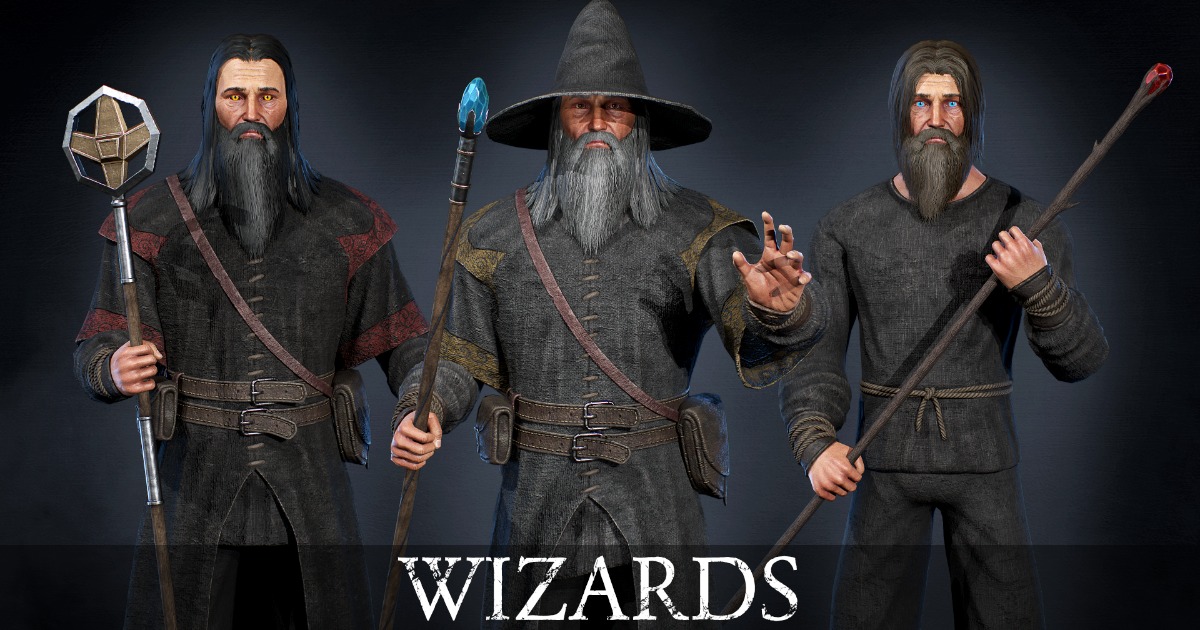 Wizard Modular 01 | Characters | Unity Asset Store