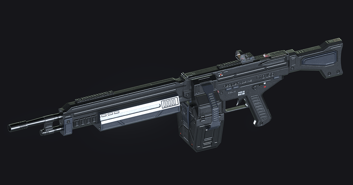 Scifi Support MG ATB 156 | 3D Guns | Unity Asset Store