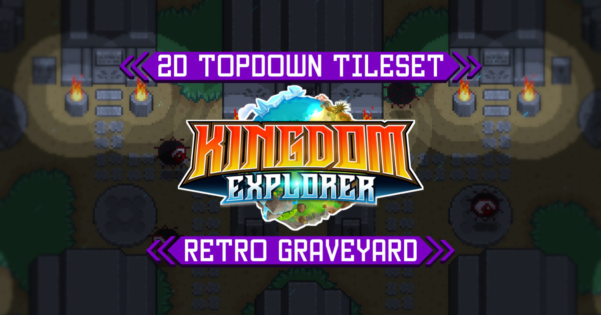 2D TopDown Retro Graveyard 16x16 Tileset - Kingdom Explorer | 2D Environments | Unity Asset Store