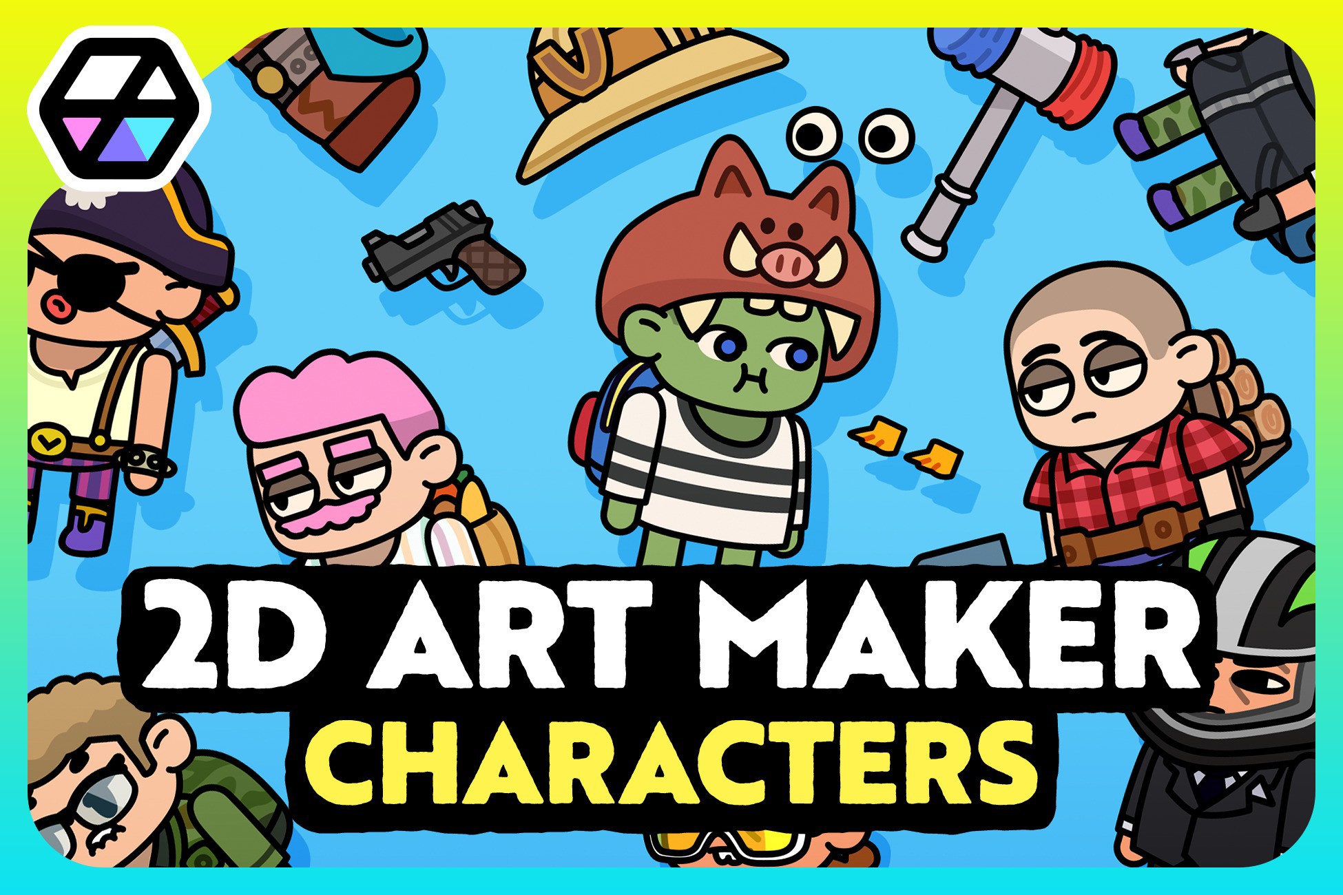 2D Art Maker - Casual Characters | 2D Characters | Unity Asset Store