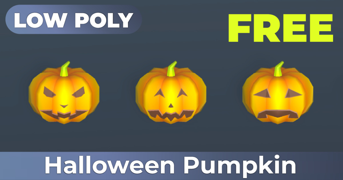 FREE Halloween Pumpkins 3D Models | 3D Props | Unity Asset Store