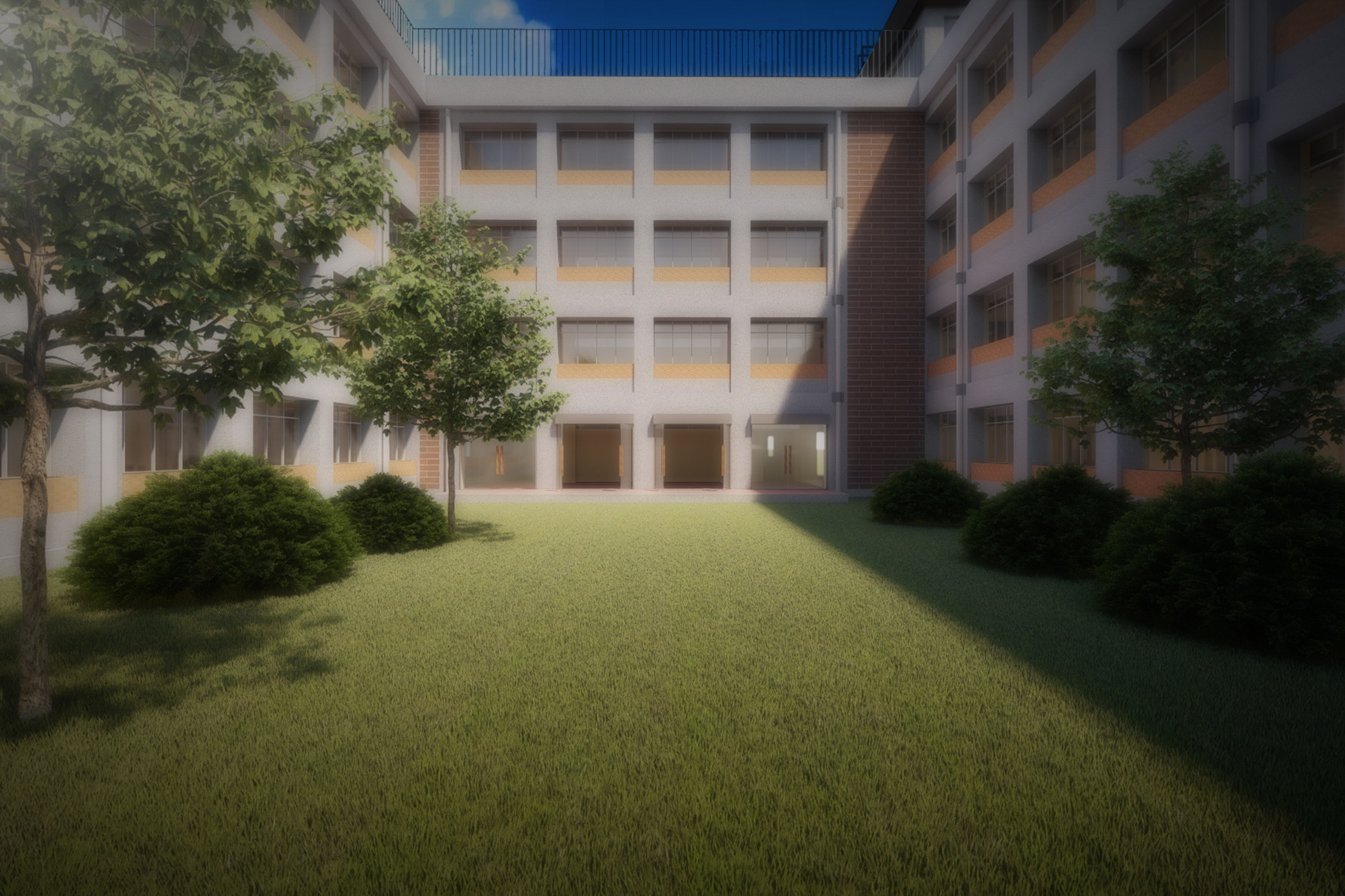 School backgrounds for visual novels, dating sims, and more. | 2D ...