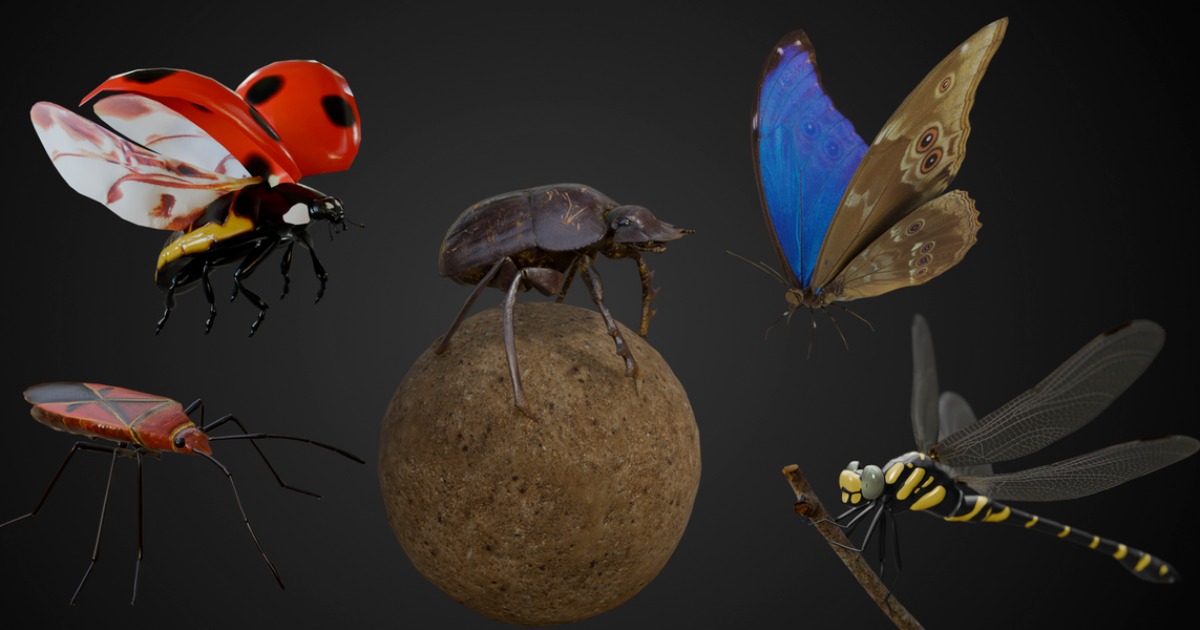 Animated insect bundle | Characters | Unity Asset Store