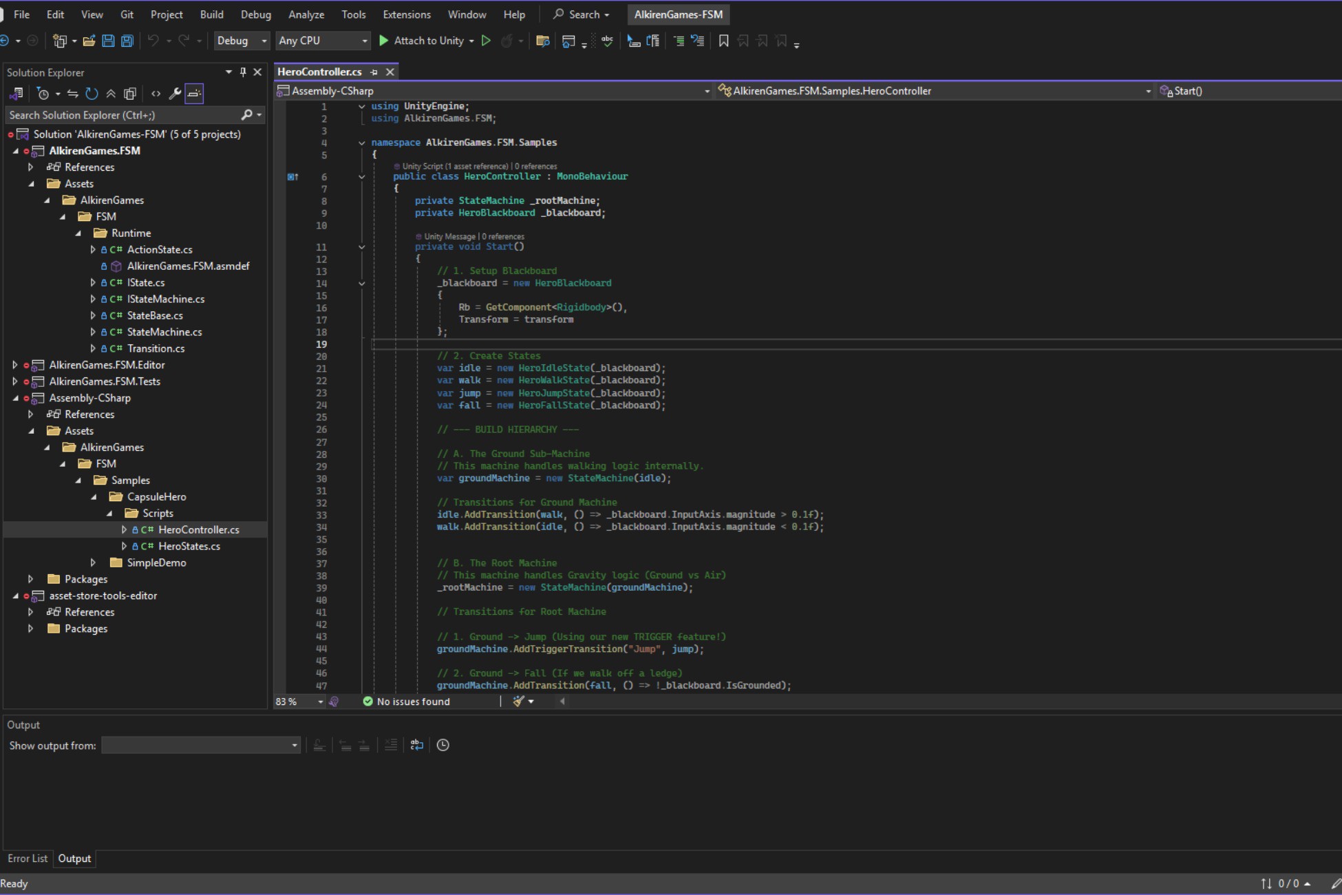Code-First FSM | Game Toolkits | Unity Asset Store