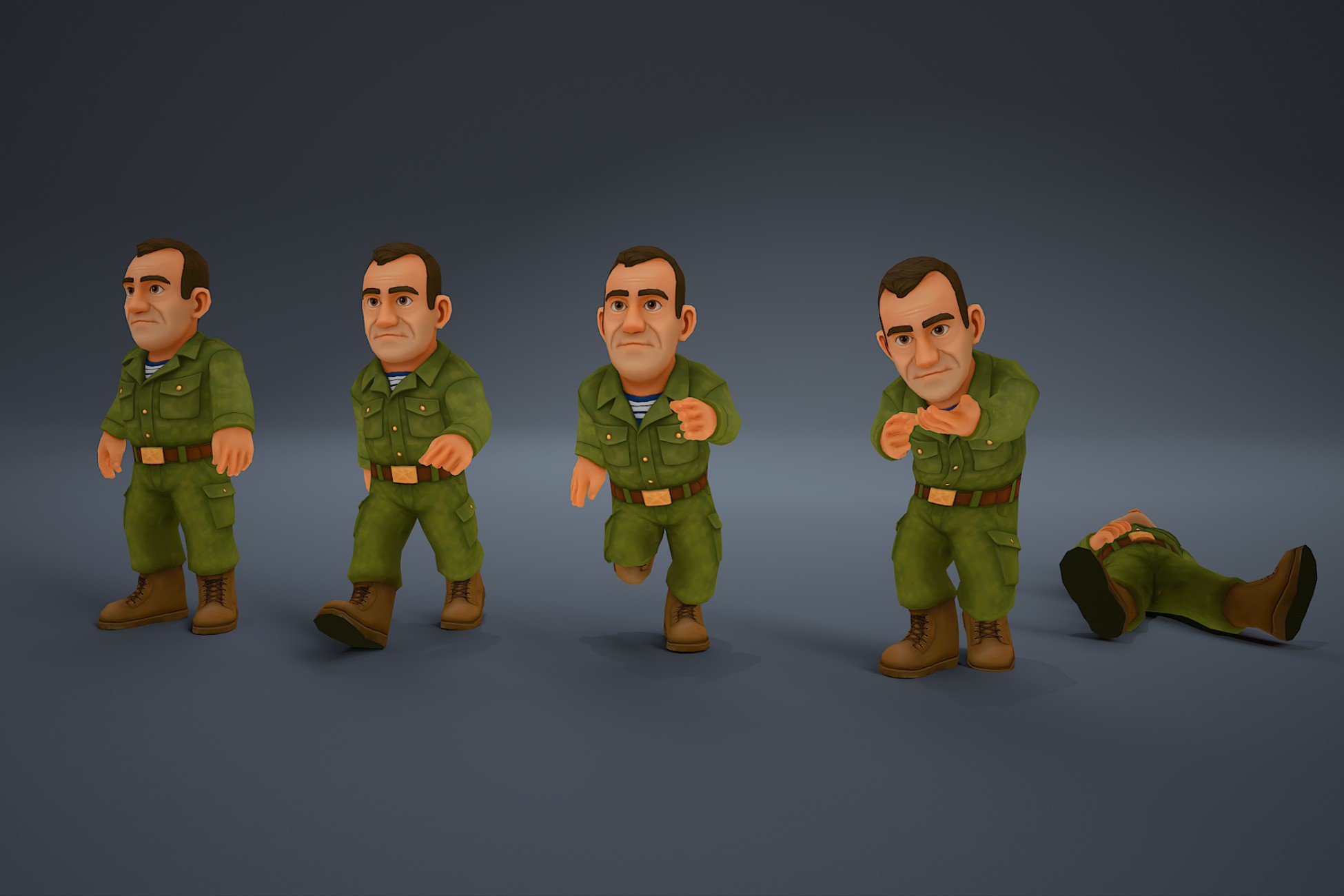 Stylized soldier | 3D Humanoids | Unity Asset Store