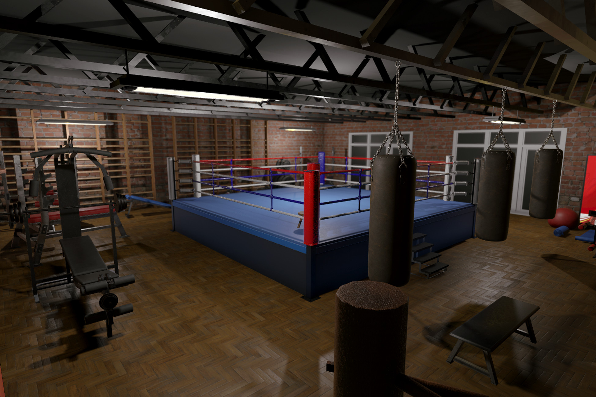 Boxing Gym | 3D Characters | Unity Asset Store