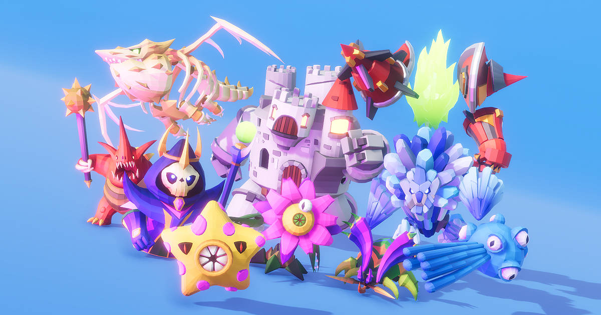 RPG Monster Wave 4 Polyart | 3D Creatures | Unity Asset Store
