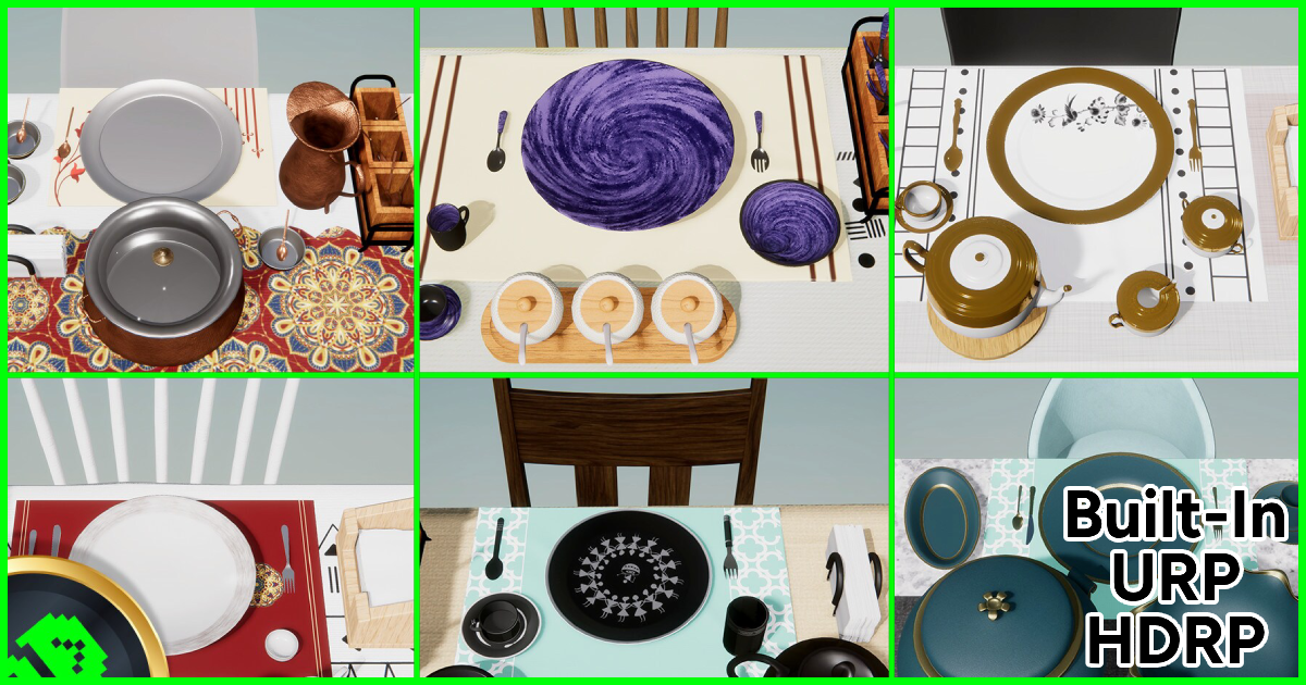 Tables, Chairs and Dining Ultimate Bundle | 3D Furniture | Unity Asset ...