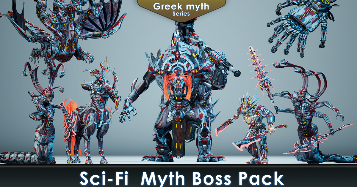 Sci-Fi Myth Boss pack | 3D Characters | Unity Asset Store