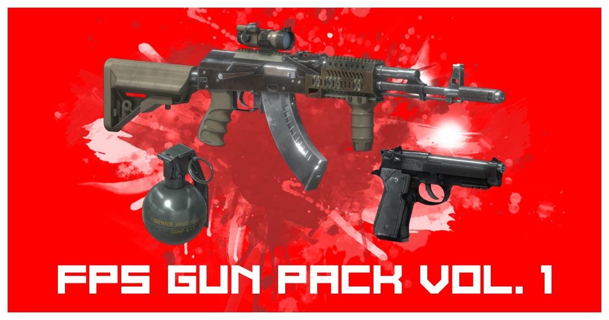 FPS Gun Pack Vol. 1 | 3D Guns | Unity Asset Store