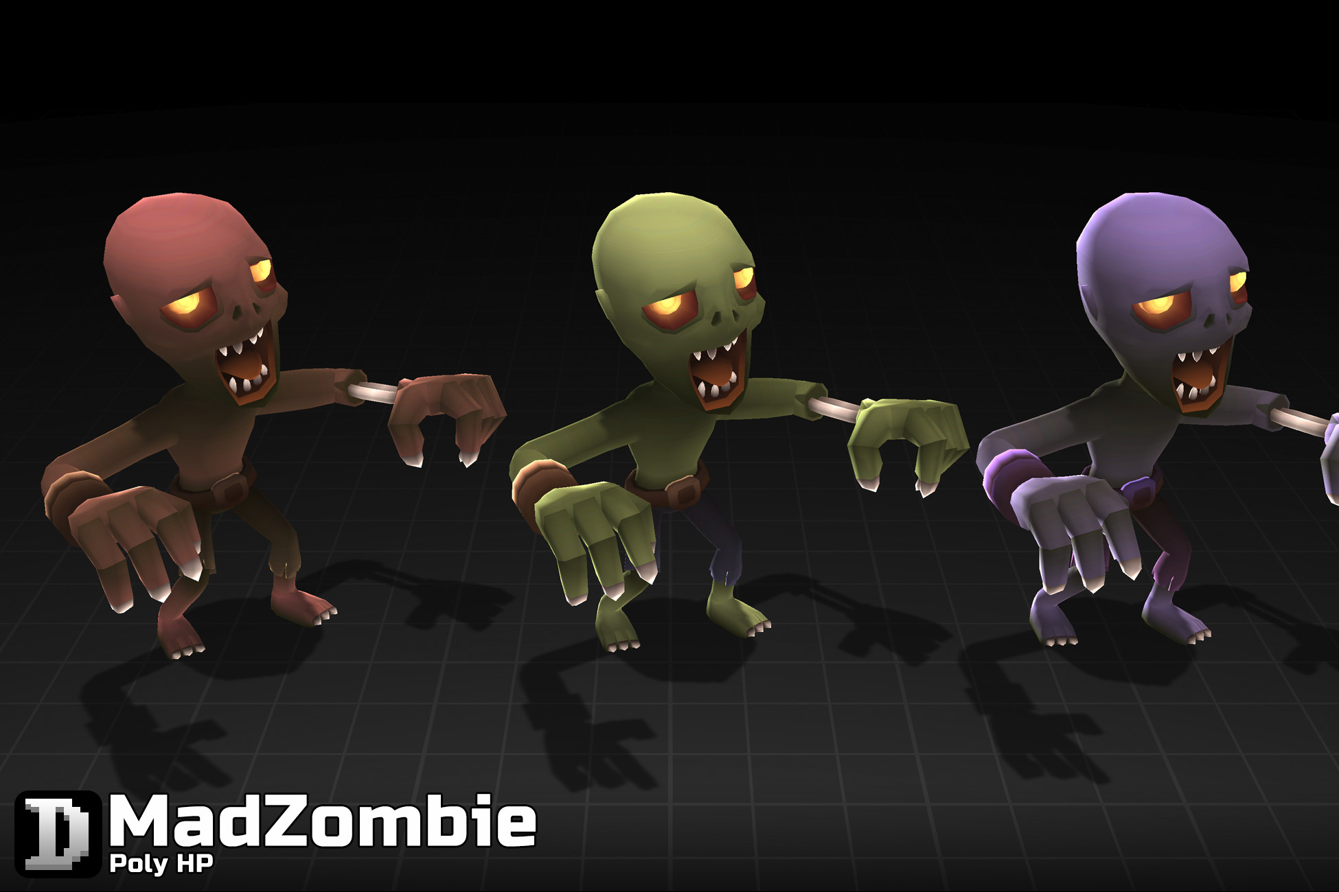 Poly HP - MadZombie | 3D 생물 | Unity Asset Store