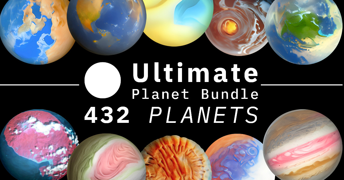 432 Illustrations of Planets | 2D | Unity Asset Store