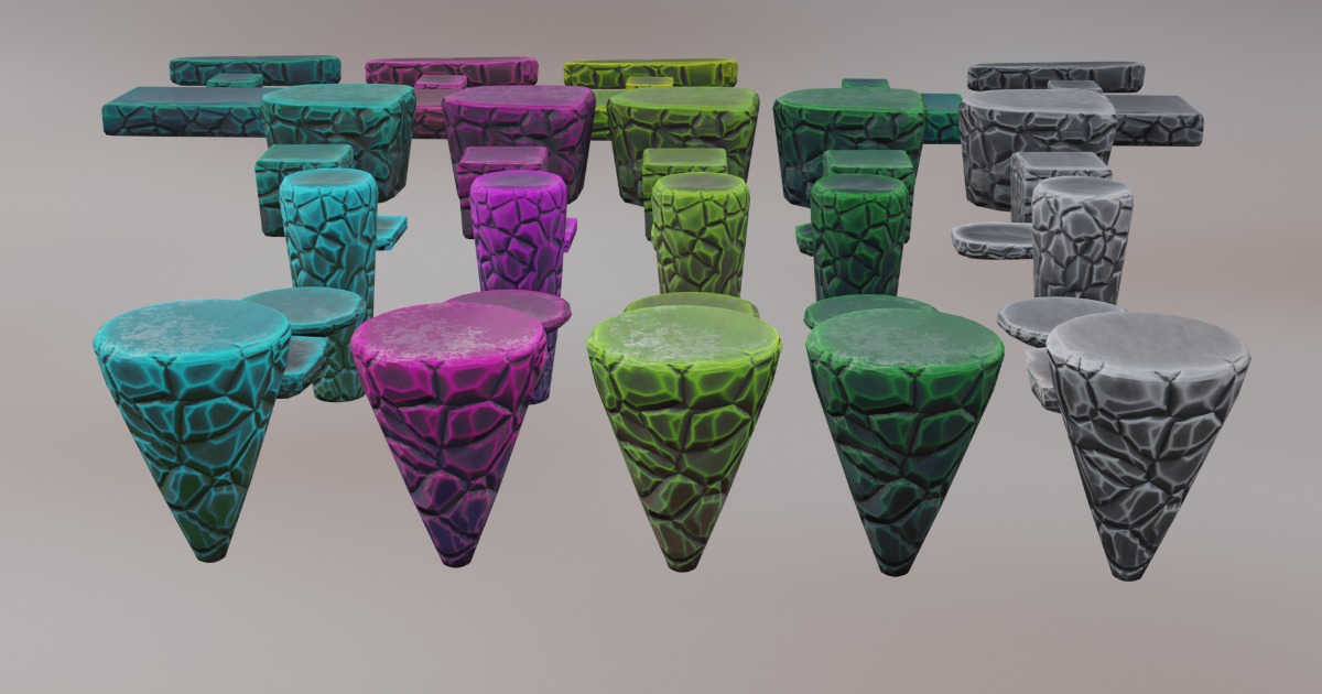 Stylized LOW Poly Rock Pack | 3D Landscapes | Unity Asset Store