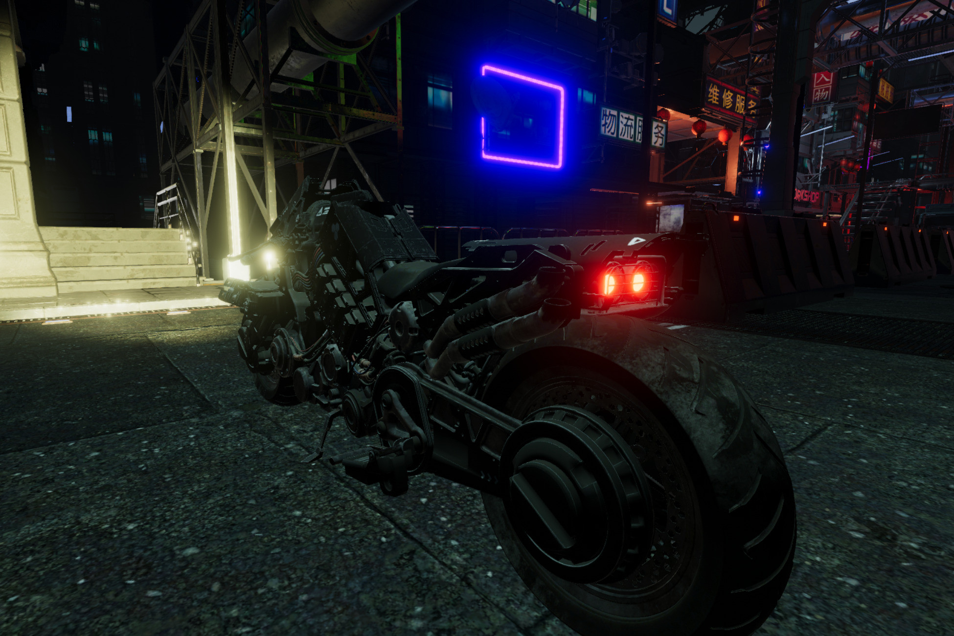 Cyborg PLS Motorbike | 3D Land | Unity Asset Store