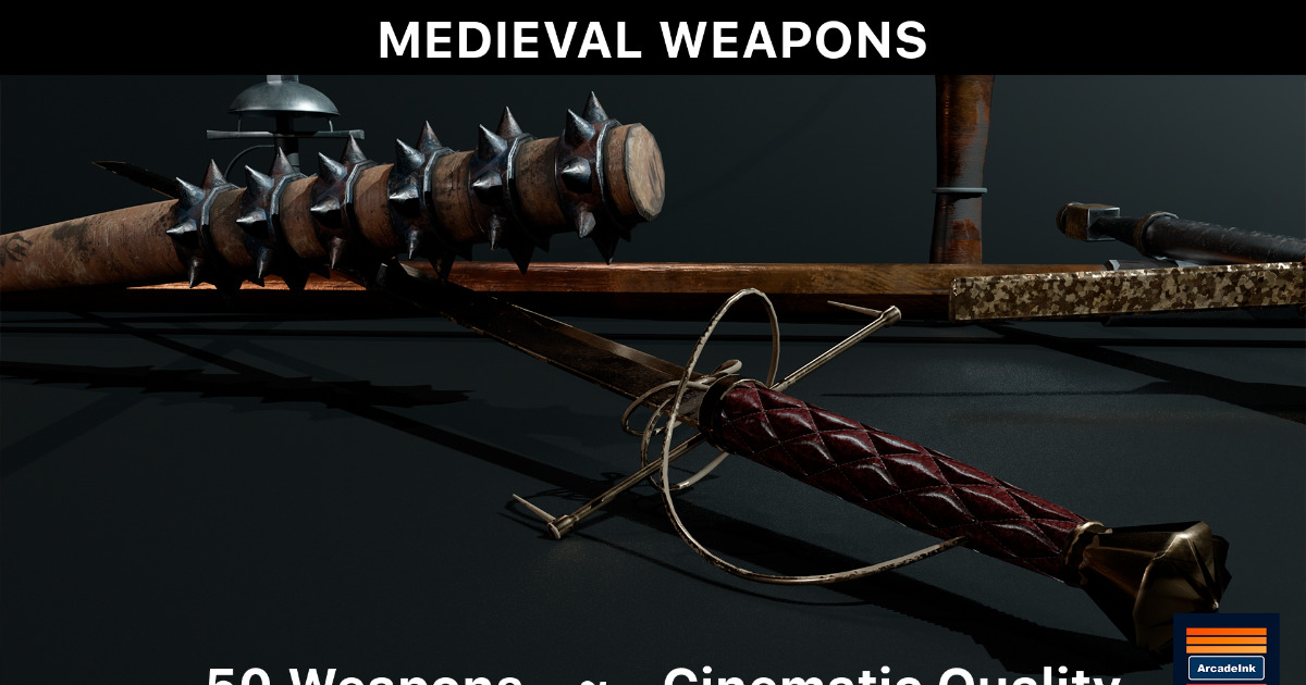 Legendary Weapons: 50 Medieval Collection | 3D 무기 | Unity Asset Store
