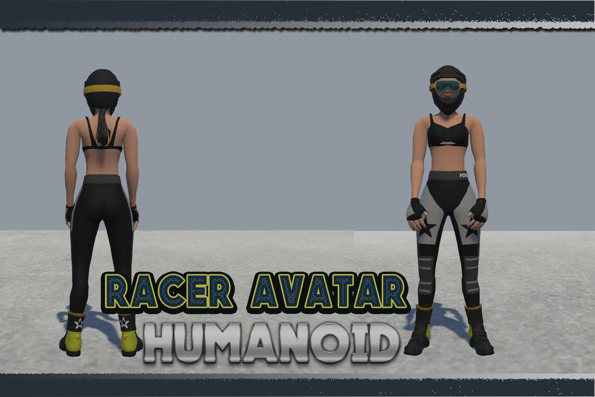 Dirt Bike Lady Avatar | 3D Humanoids | Unity Asset Store