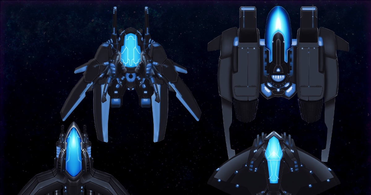 Shmup spaceships part 1 | 2D Characters | Unity Asset Store