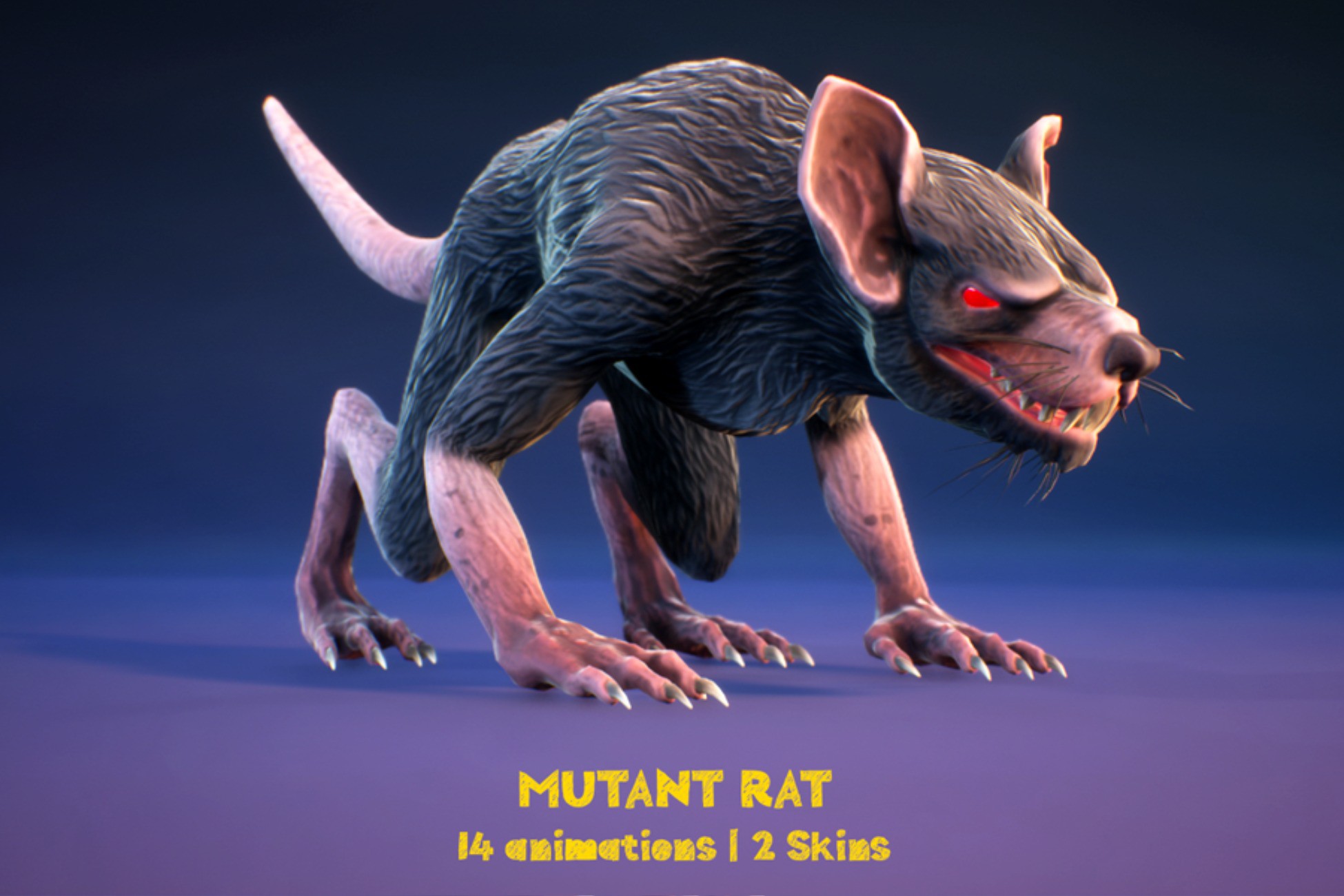 Dungeon mutant rat | 3D Creatures | Unity Asset Store
