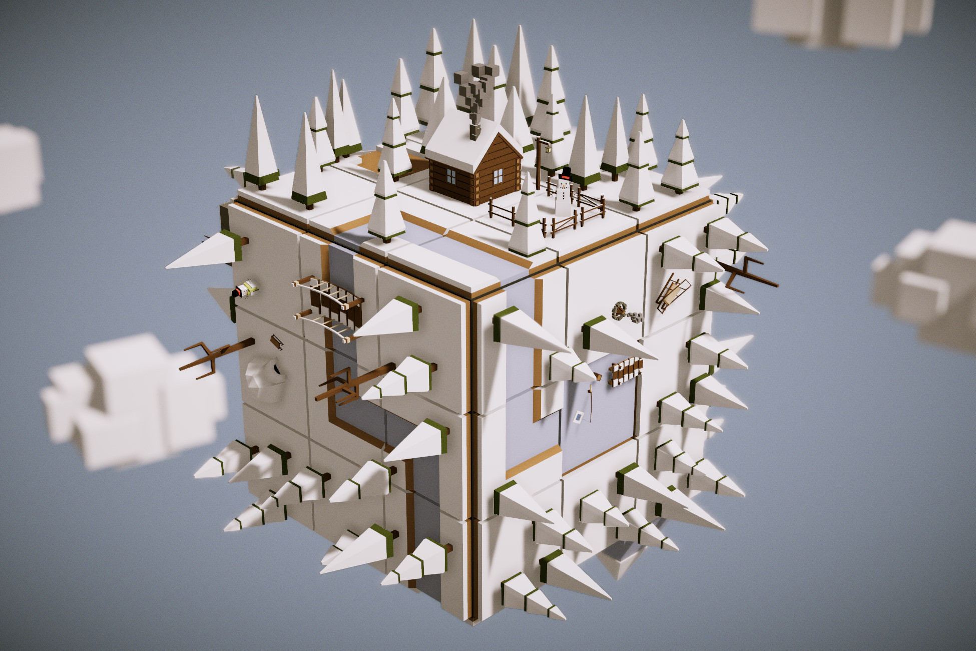 Low poly Winter environment package URP | 3D Environments | Unity Asset ...