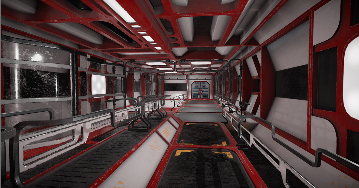 Modular sci-fi Environment D | 3D Sci-Fi | Unity Asset Store