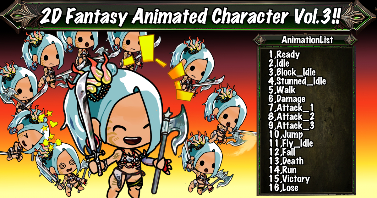 2D Fantasy Animated Character Vol.3 | 2D Characters | Unity Asset Store