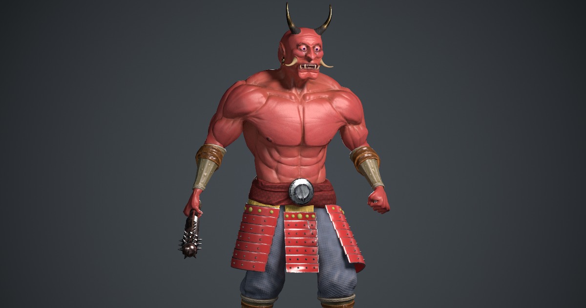 Oni Demon-Samurai | 3D Characters | Unity Asset Store