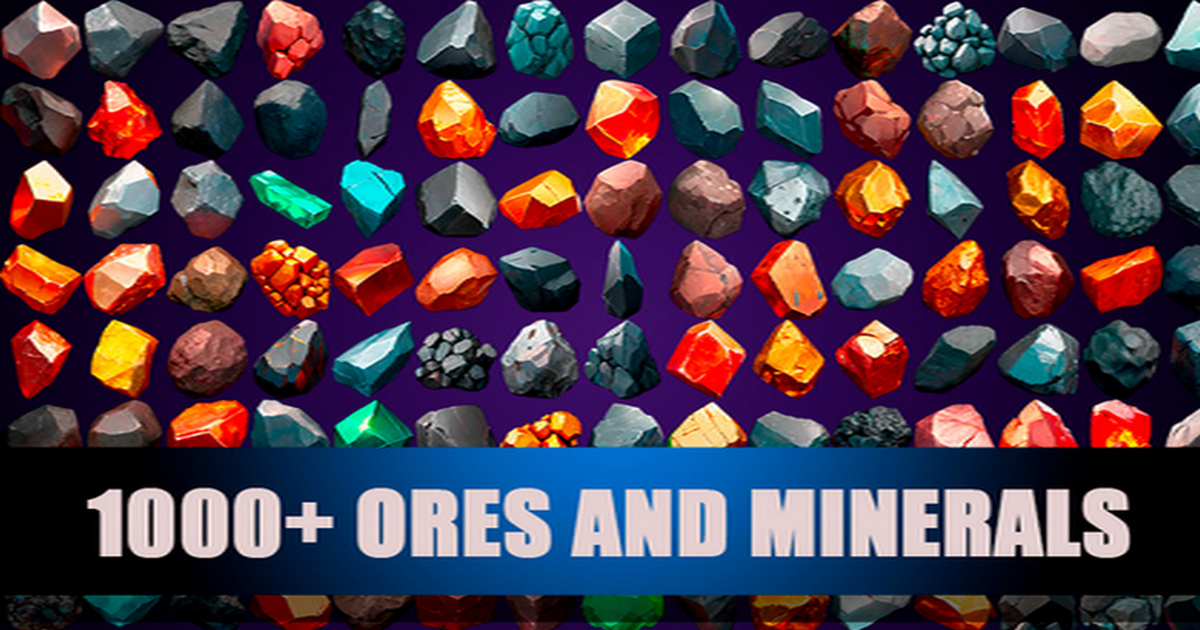 1000+ Ores and Minerals SPRITES | 2D Icons | Unity Asset Store