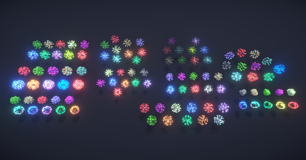 100+ Animated Corona Viruses | 3D Characters | Unity Asset Store