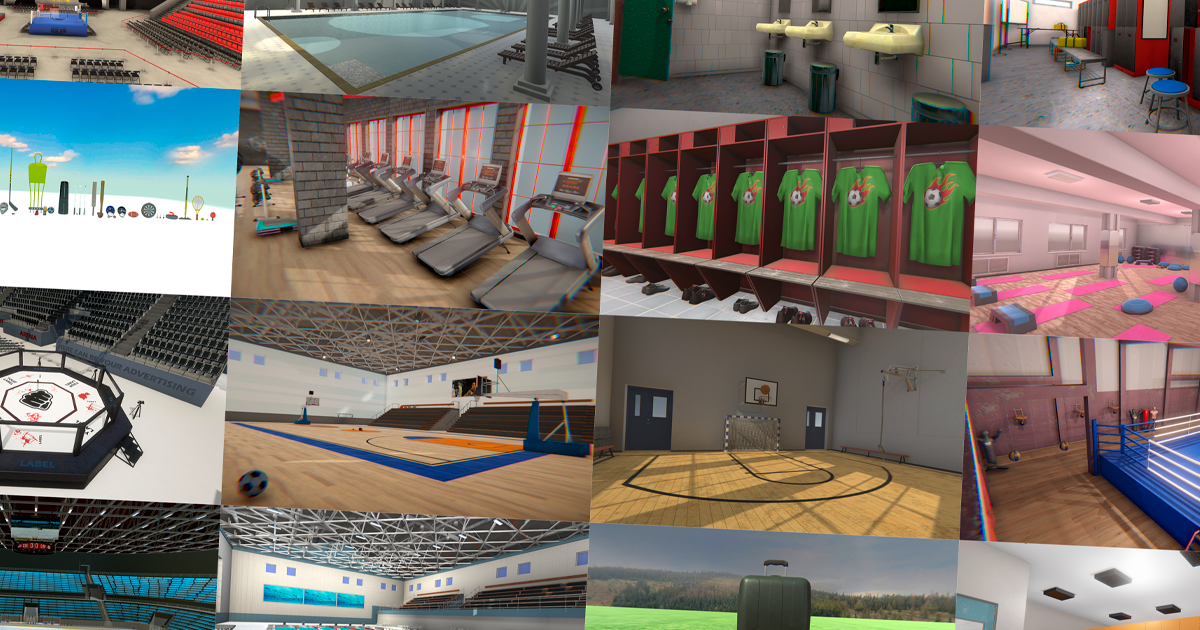15 Sports locations - Big Pack | 3D Environments | Unity Asset Store