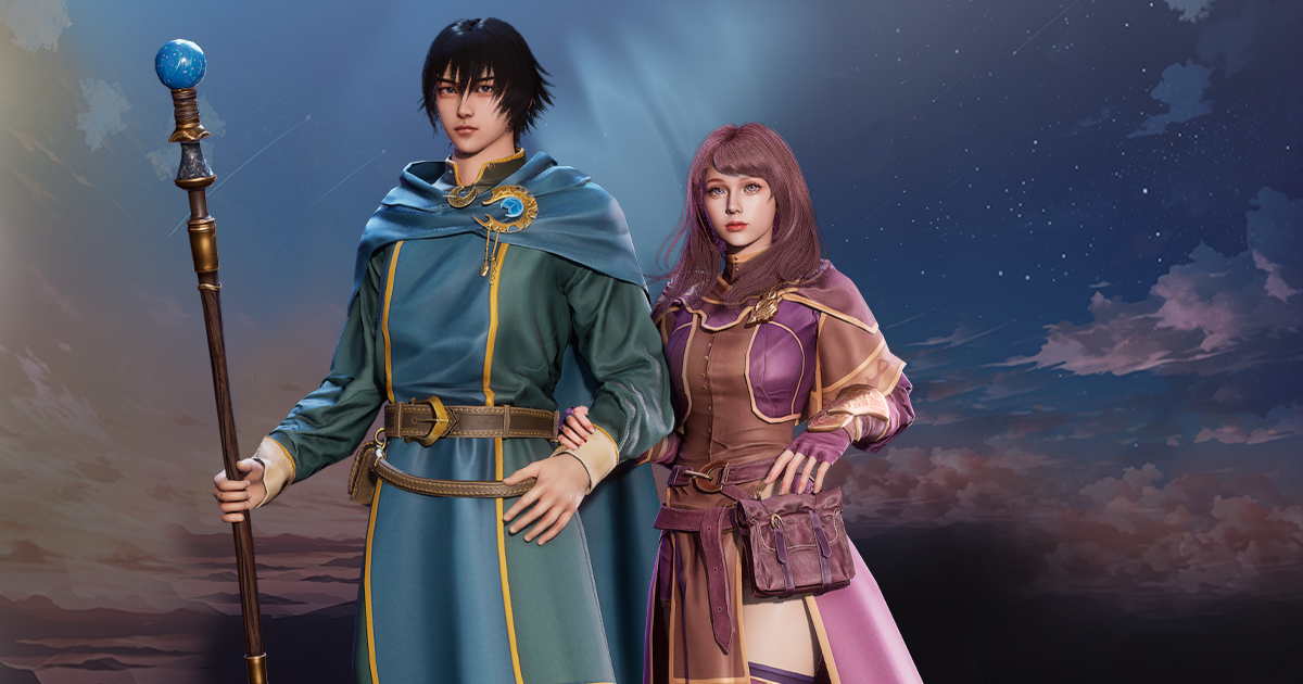 MMORPG Newbie Mage - Medieval Fantasy Modular Character | Characters ...
