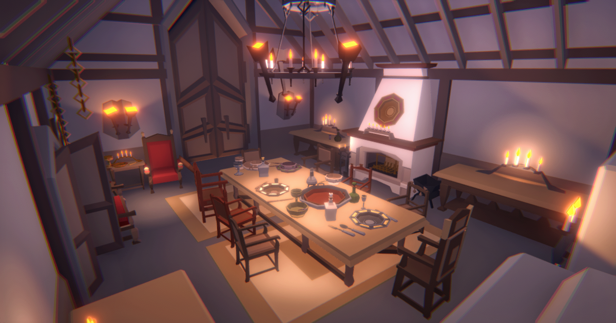 Castle Furniture ( Low Poly ) | 3D Historic | Unity Asset Store
