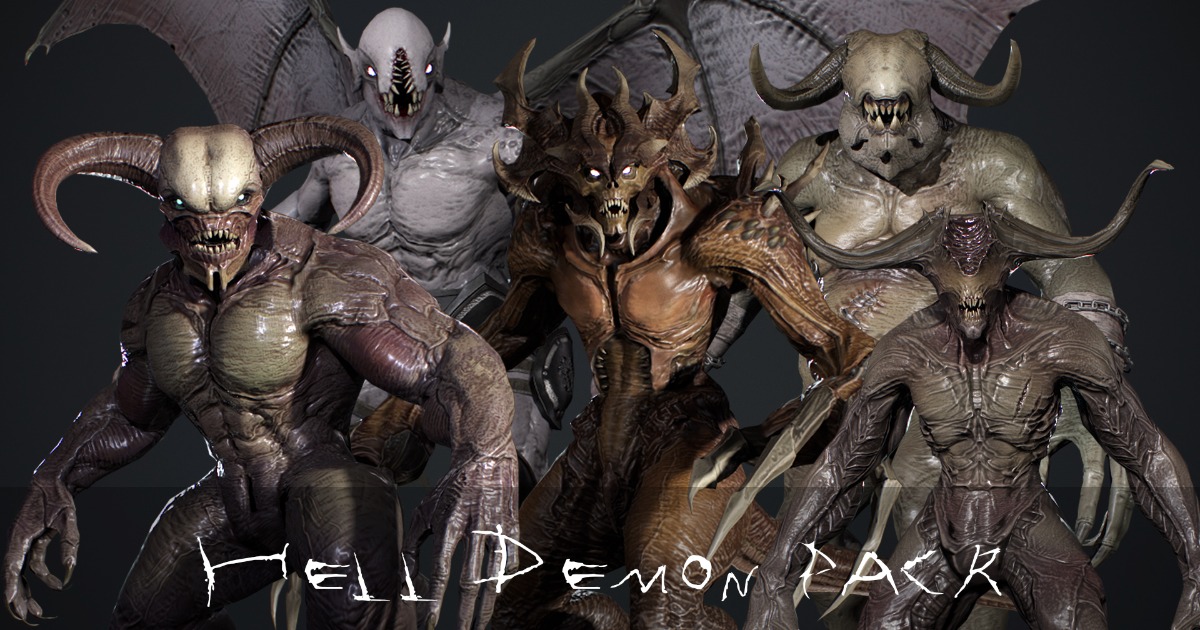 Hell Demon Pack 1 | 3D Creatures | Unity Asset Store