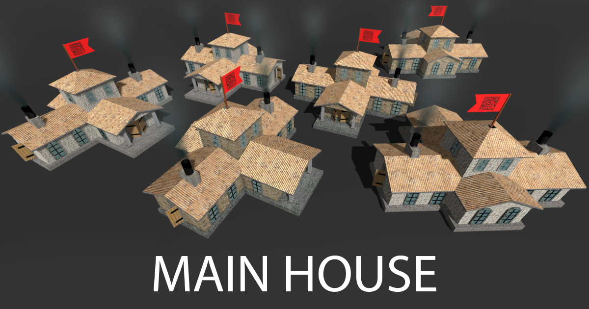 Main village house | 3D Historic | Unity Asset Store
