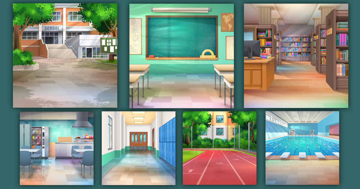 School Backgrounds | 2D Environments | Unity Asset Store
