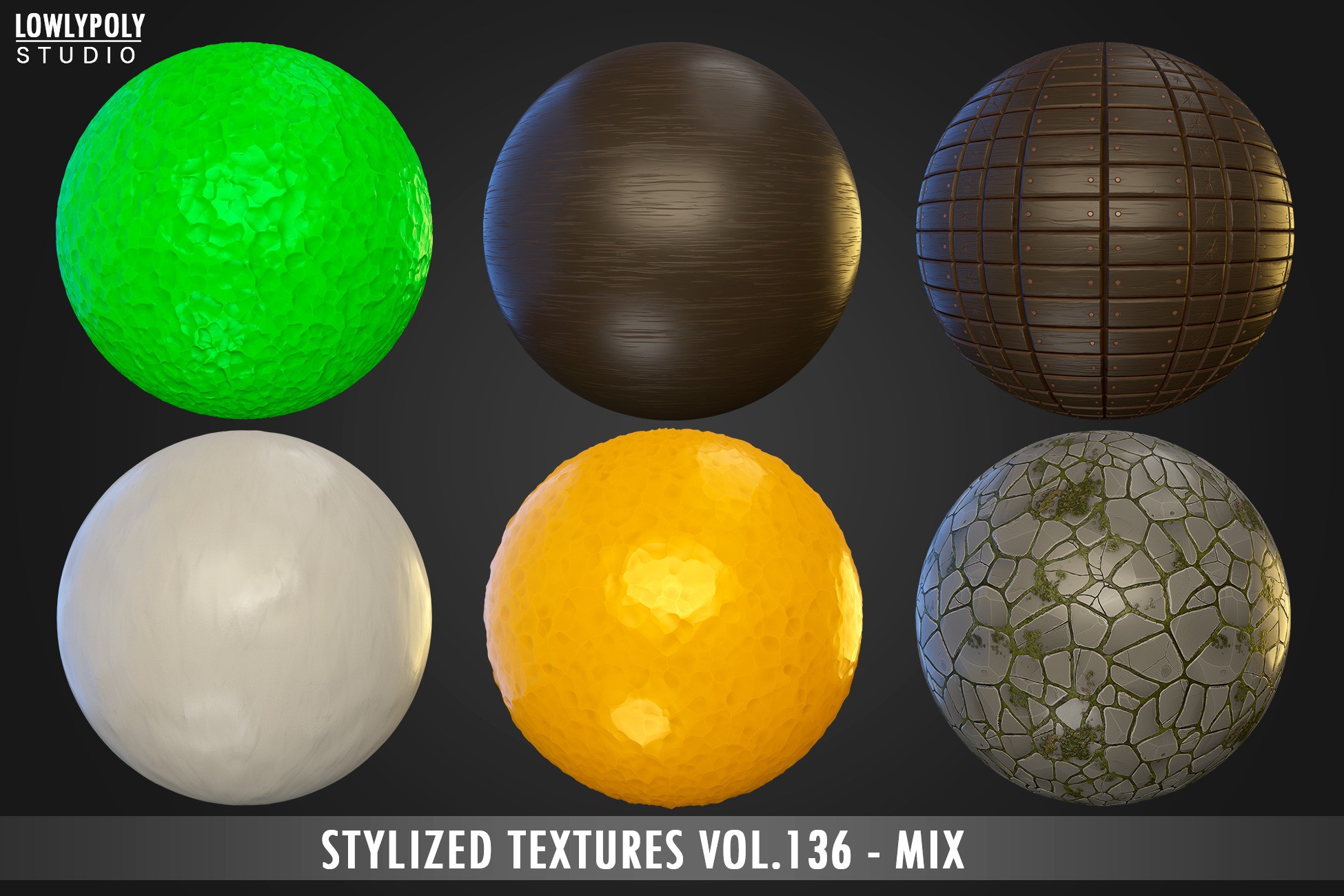 Mix Vol.136 - Stylized Textures | 2D Textures & Materials | Unity Asset ...