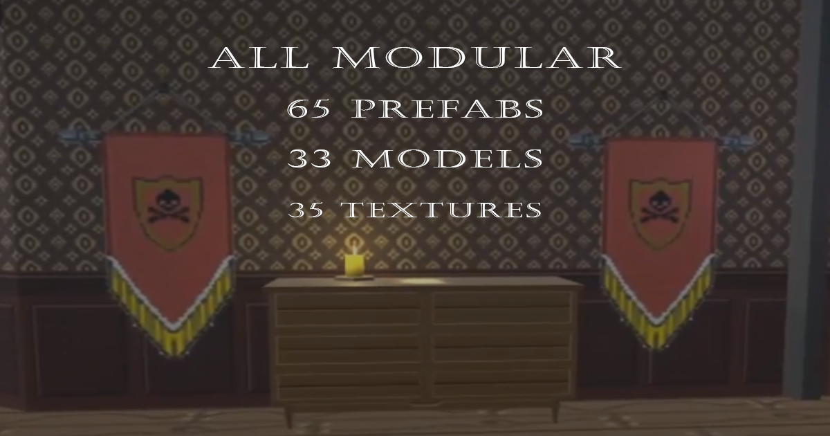 Horror Mansion Interior Modular Pack | 3D Environments | Unity Asset Store