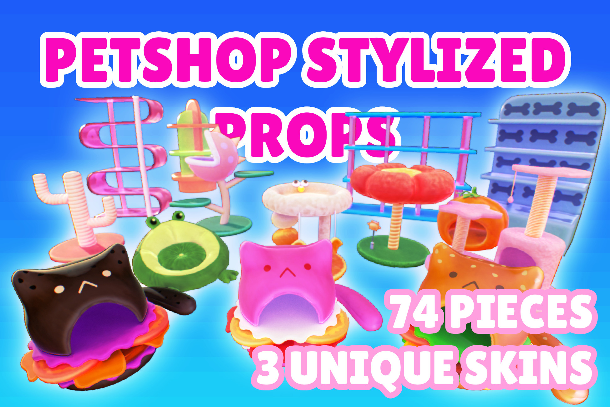 3D Stylized Petshop Asset | 3D Props | Unity Asset Store