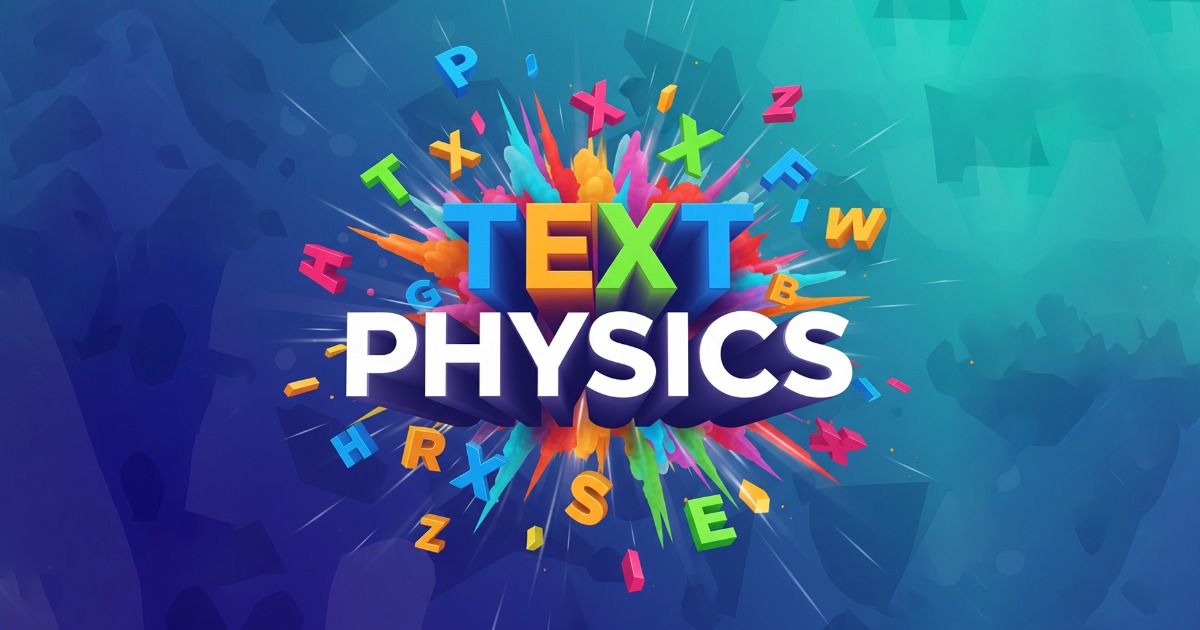 Text Physics | Physics | Unity Asset Store