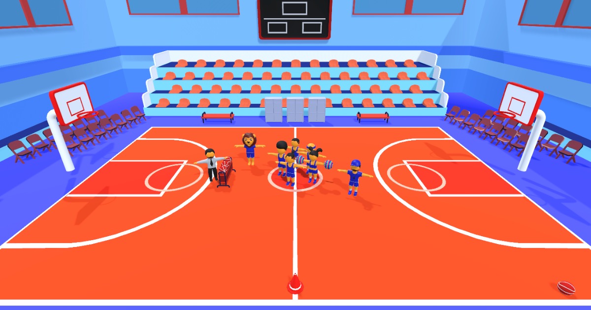 Hyper Casual - Basketball Asset Map Court - Mascot Character | 3D ...