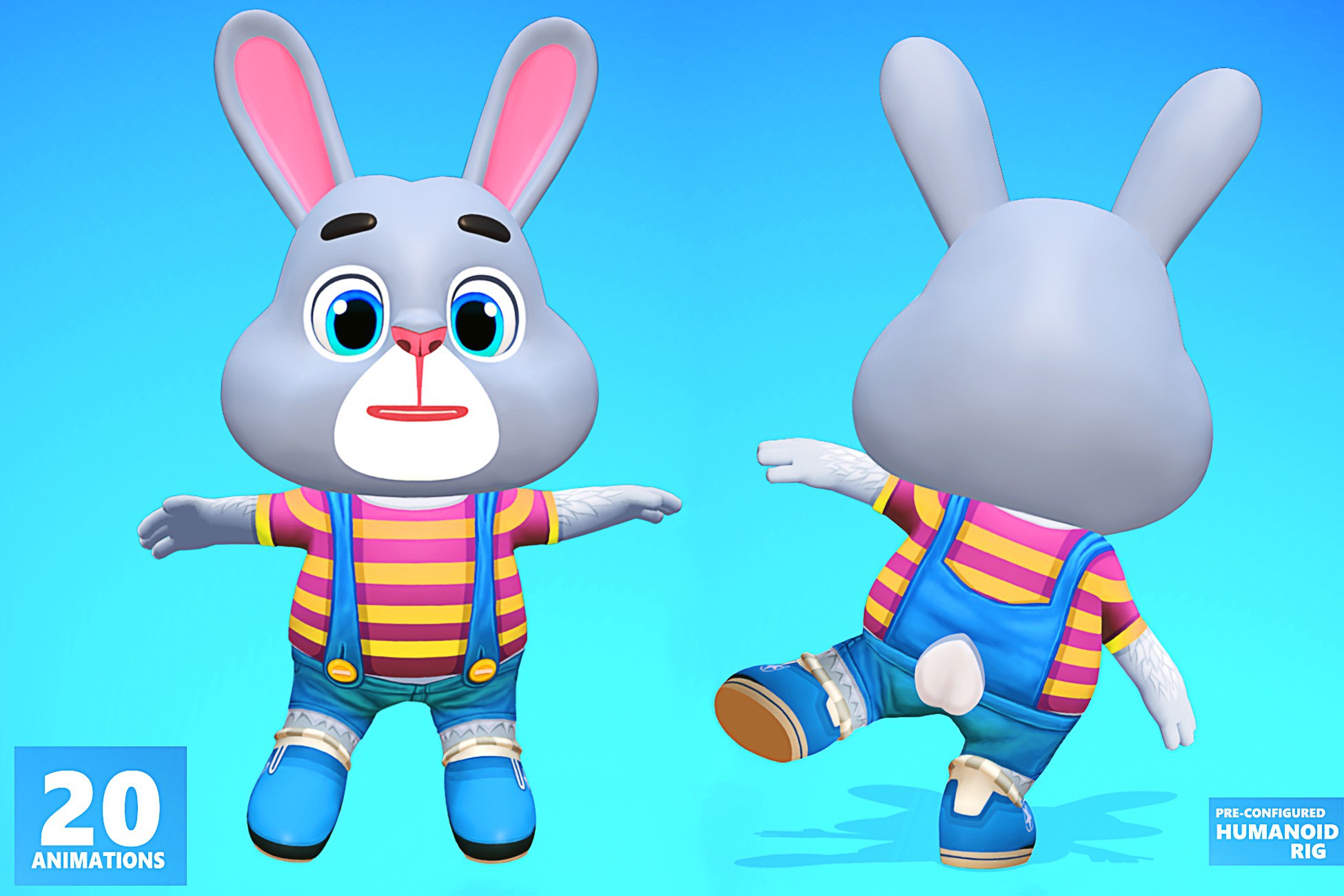 Rabbit Bunny Hare Animated | Characters | Unity Asset Store